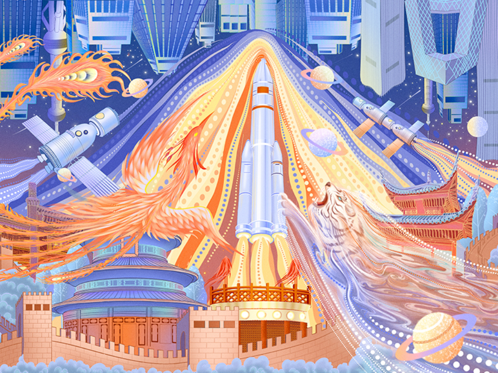 了不起的中国航天_jun萌羊-站酷ZCOOL