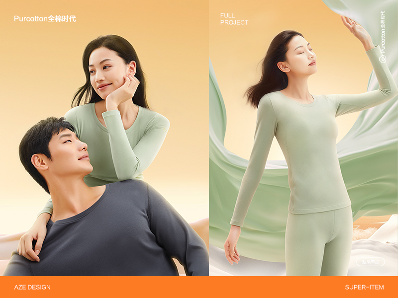 全棉时代 × 保暖内衣详情页 × 超级单品策划全案提案_AZE________-站酷ZCOOL