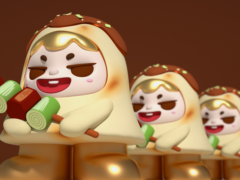 HelloLink 潮玩IP设计 淄博烧烤IP设计 可授权_hellolinkdesign-站酷ZCOOL