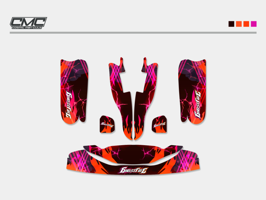 卡丁车-贴纸-OTK_魔花DH-站酷ZCOOL