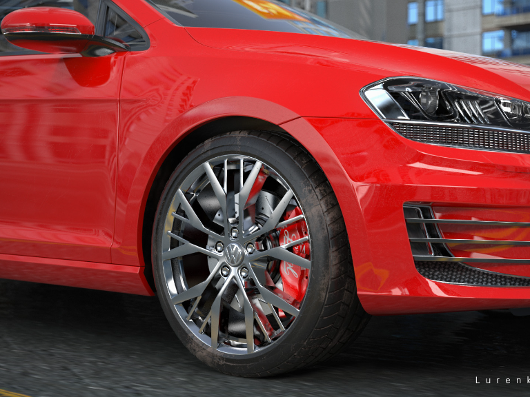 大众渲染练习VW | Part 1_菜鸟路人K-站酷ZCOOL