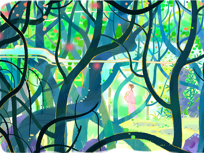 游园_一棵小土豆-站酷ZCOOL