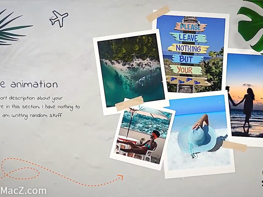 FCPX插件-浪漫夏日假期游玩照片相册展示模板动画 Summer Holiday_顽石宝玉-站酷ZCOOL