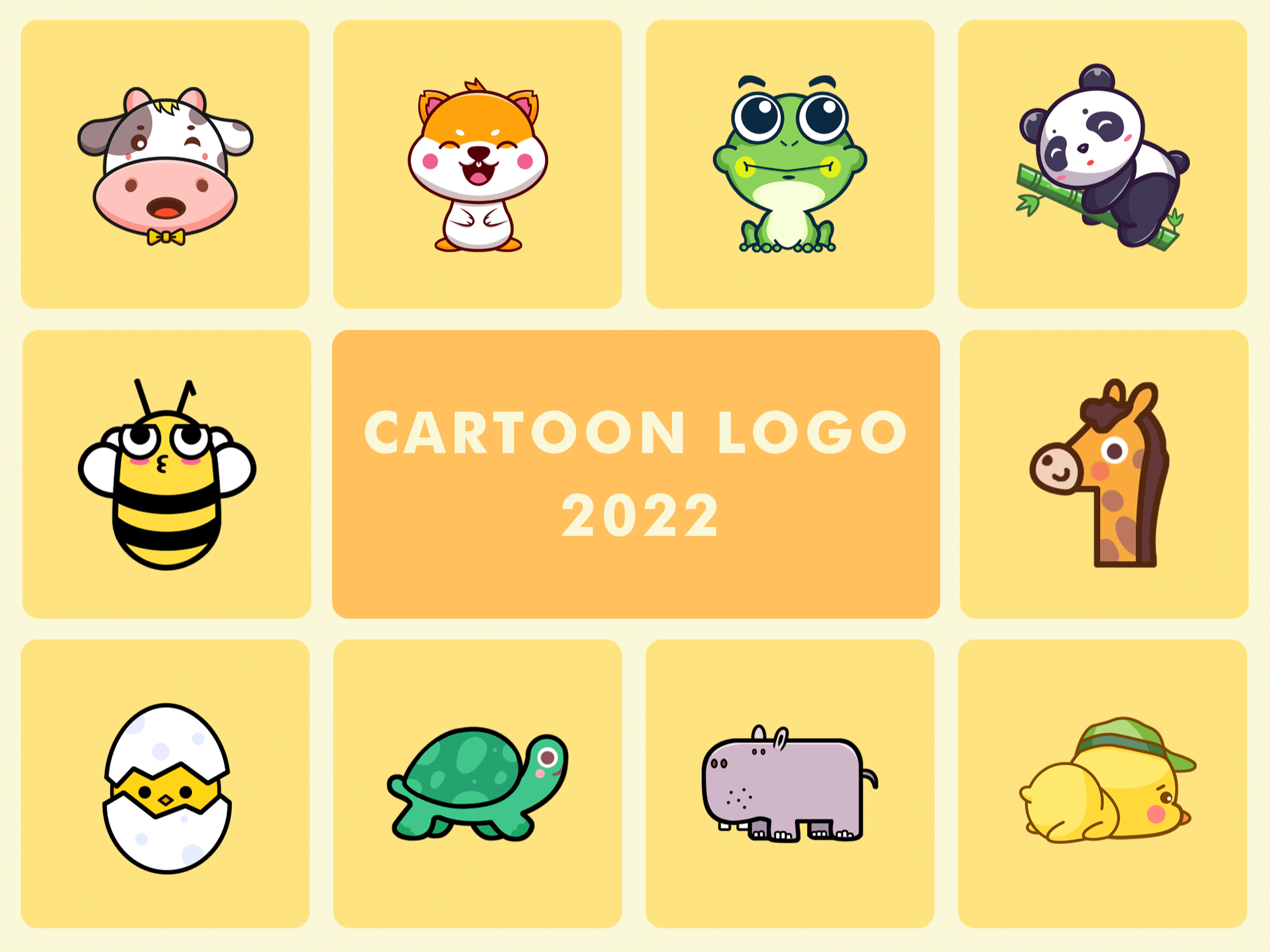 CARTOON LOGO设计-动物版_大白侠-站酷ZCOOL