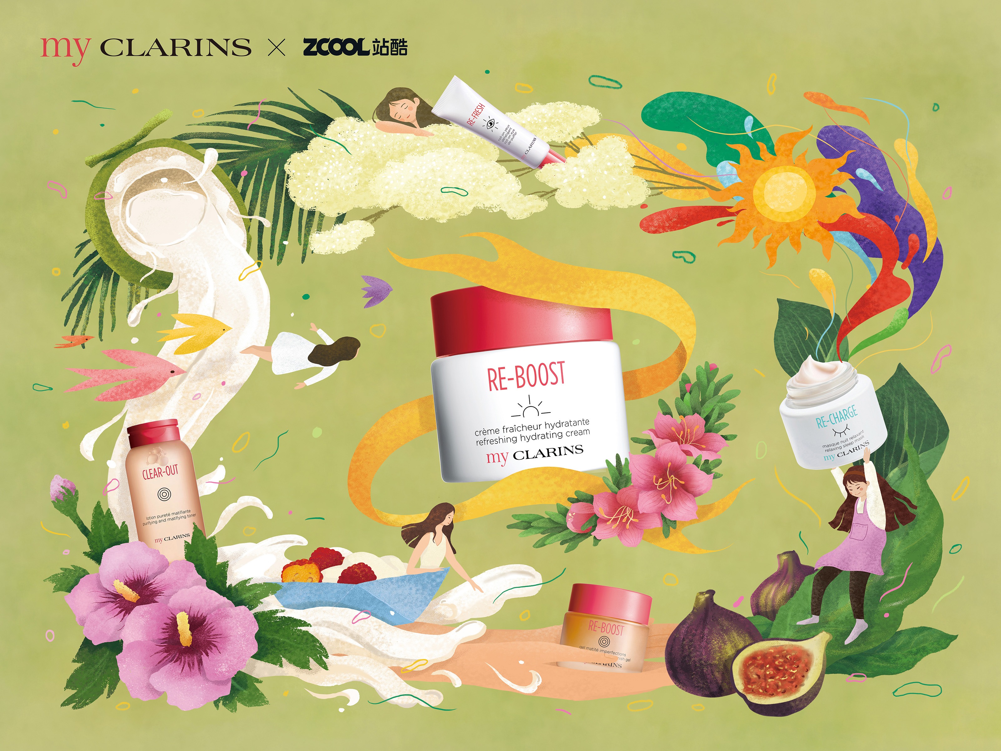 插画海报/好食肌长绽放_Ryan-Chen-站酷ZCOOL