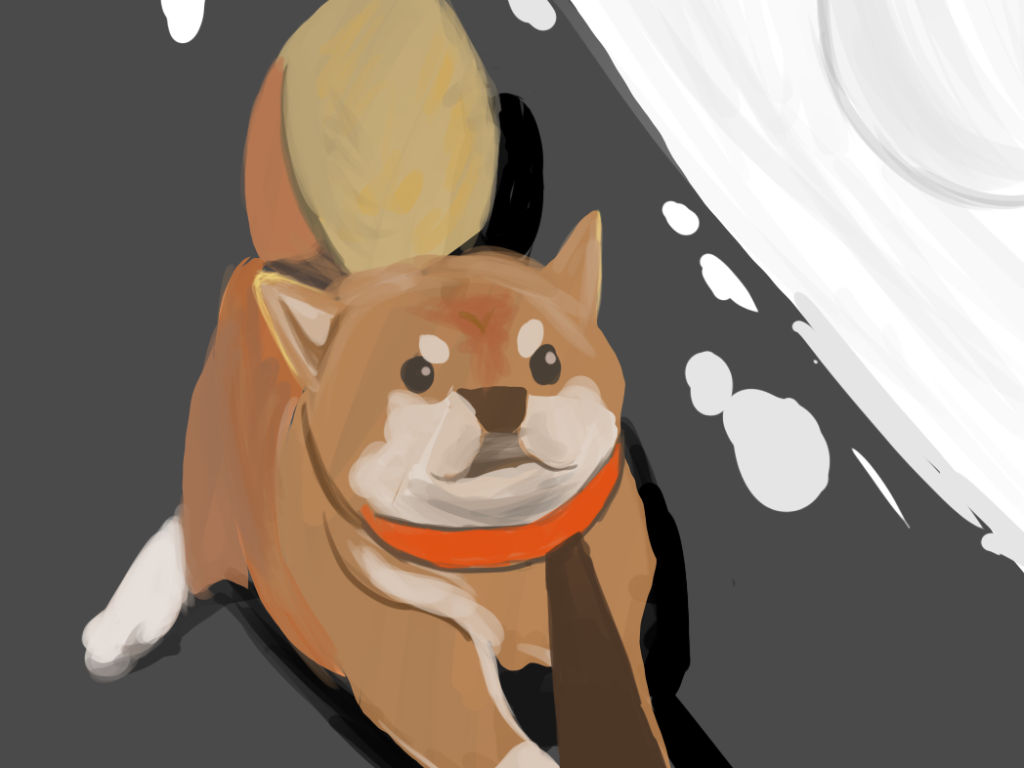 冬天溜gai不愿回家的狗子_angerula-站酷ZCOOL