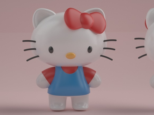 ip-helloKitty建模_花颜_D-站酷ZCOOL