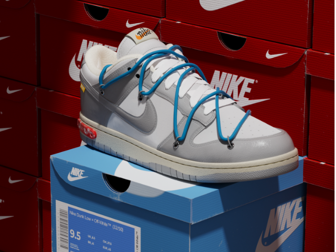 【渲染-通吃岛】NIKE DUNK×OFF-WHITE_通吃岛-站酷ZCOOL