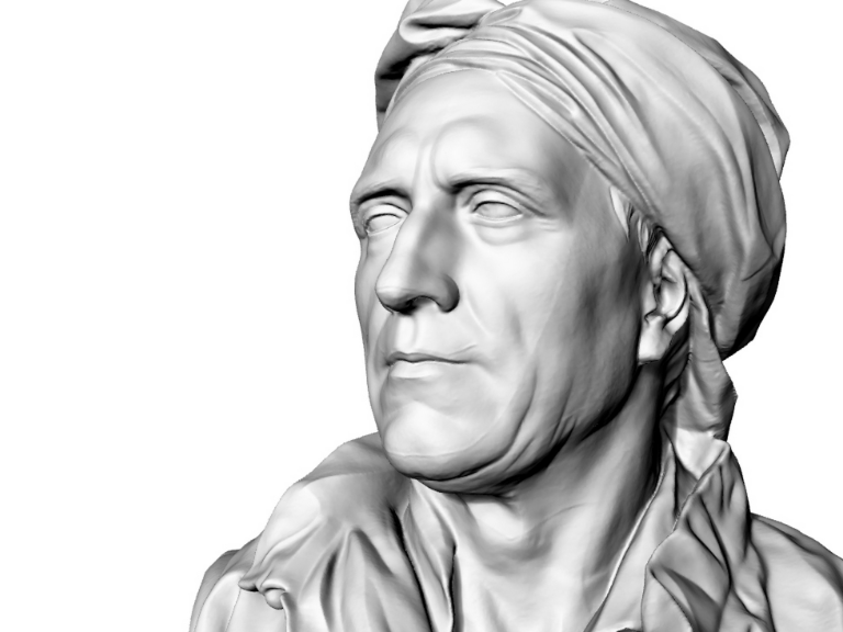 农夫石膏胸像模型_3D小白-站酷ZCOOL