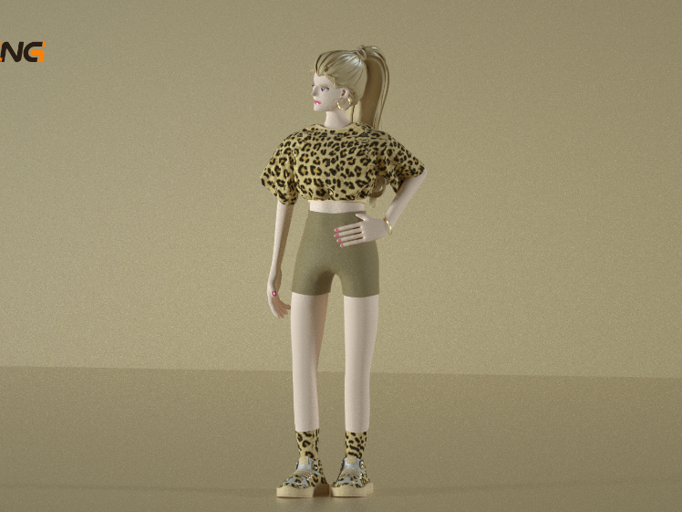 三维创意女性角色_ArNingWANG-站酷ZCOOL