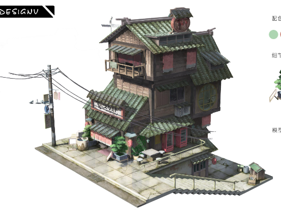 星雨场景班 学员作品 建筑设计作品星雨cg艺术中心 站酷zcool 