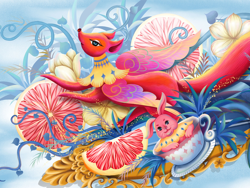 茶派完美世界--幻镜森林_瑞琛Elaine-站酷ZCOOL