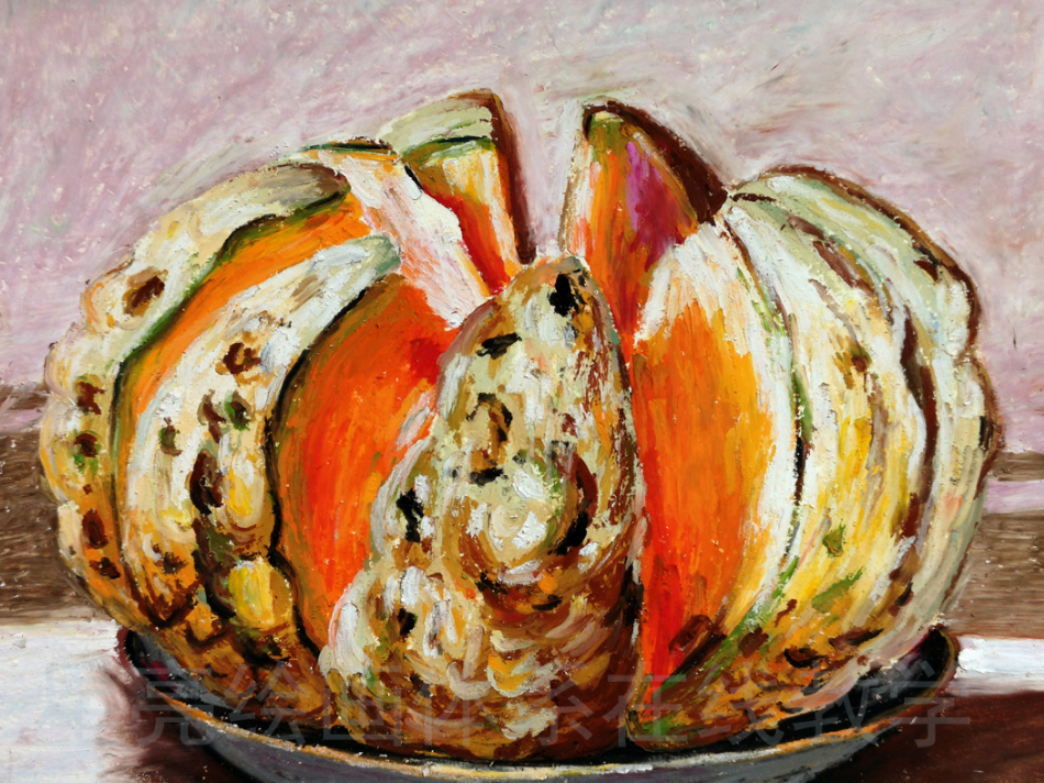 油画棒南瓜绘画_星亮绘画art-站酷ZCOOL