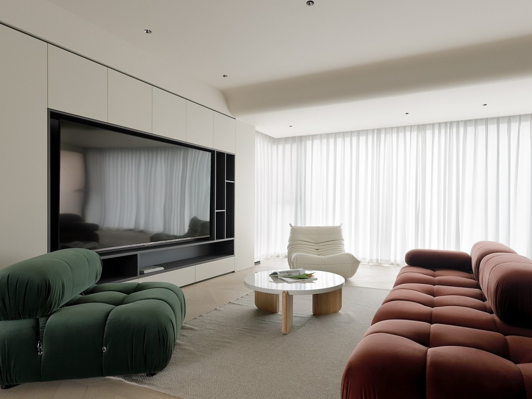 120㎡现代自然，美学的张力！_仟仟设计-站酷ZCOOL