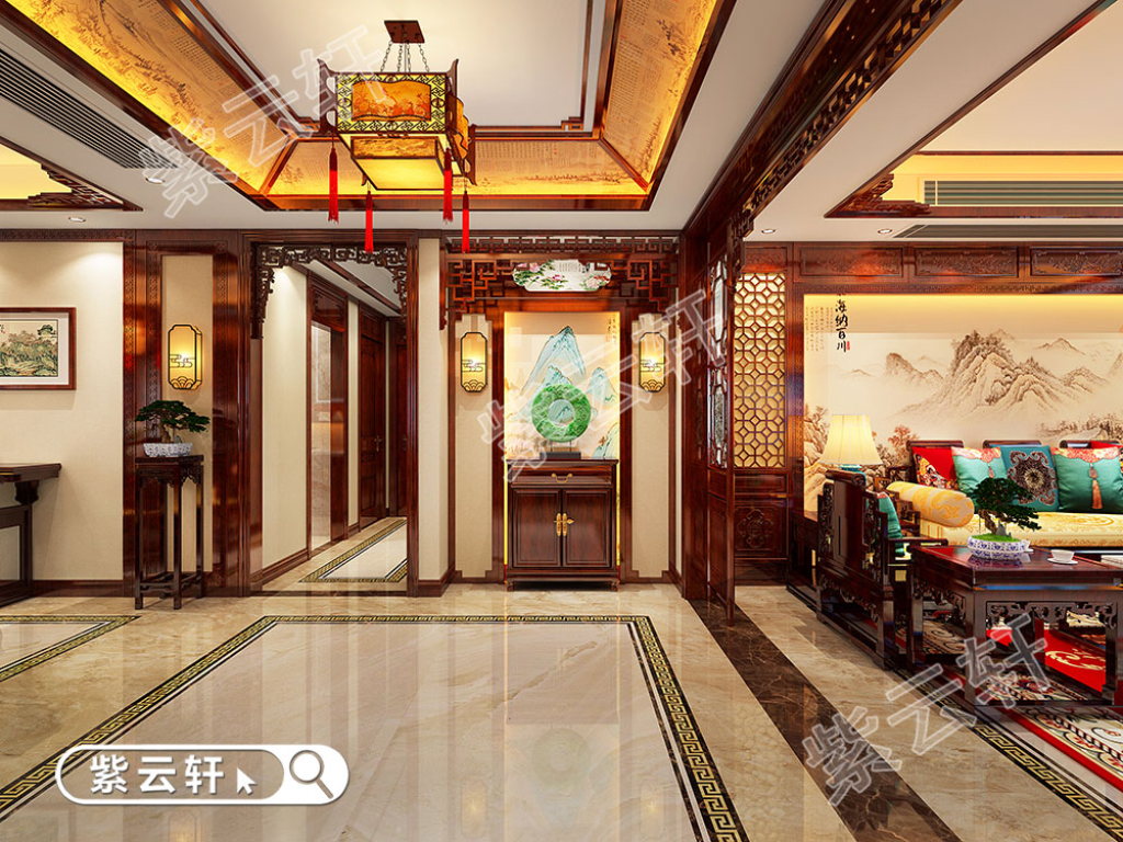 颇有大家风范的古典中式别墅装修满足你的豪华家居_紫云轩中式-站酷ZCOOL