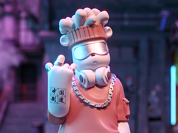 超酷ip设计|街头熊X-X_ERGOZZ-站酷ZCOOL