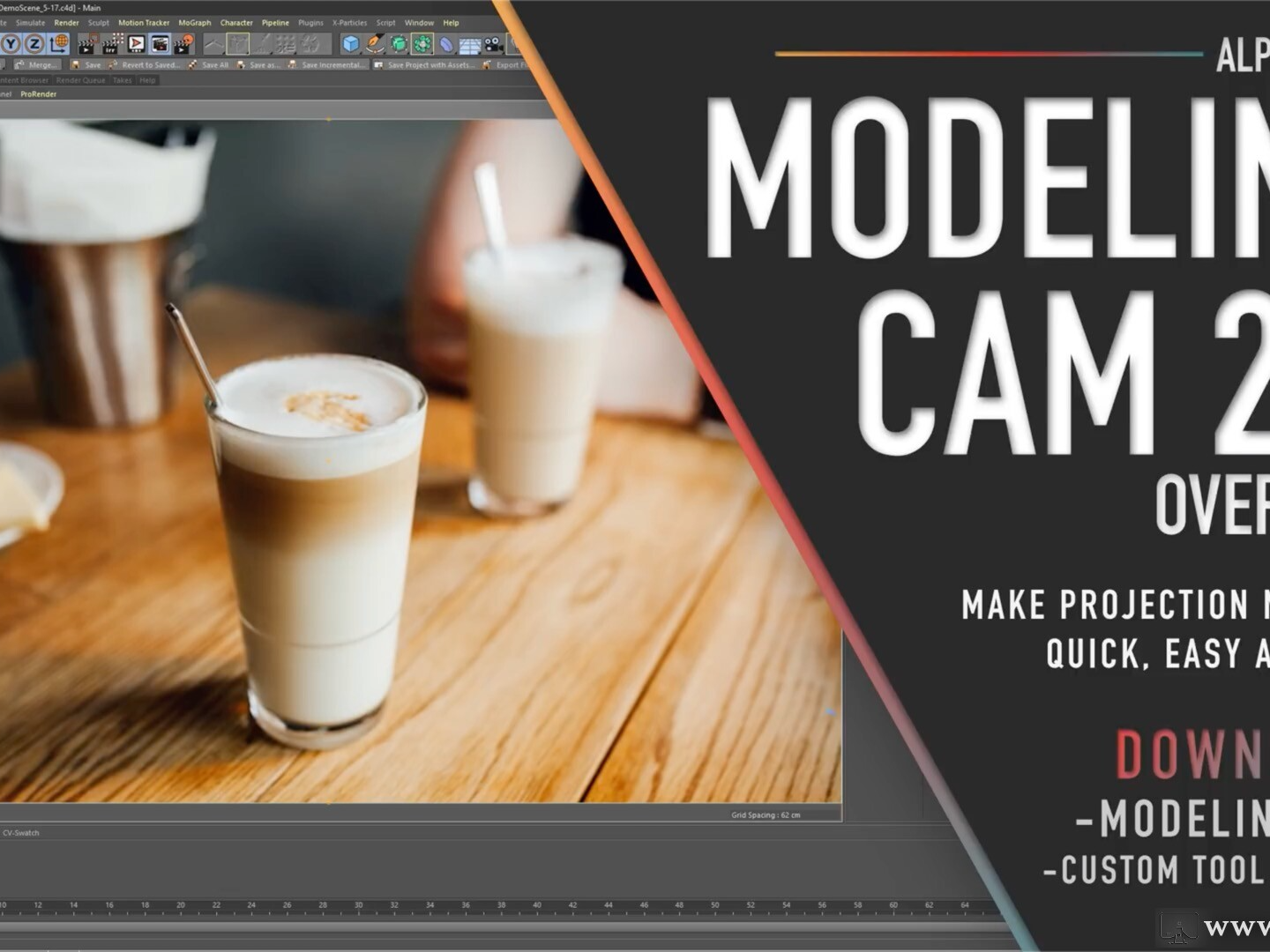 C4D插件：三维摄像机图片投射插件 Modeling Cam_Mac小素材-站酷ZCOOL