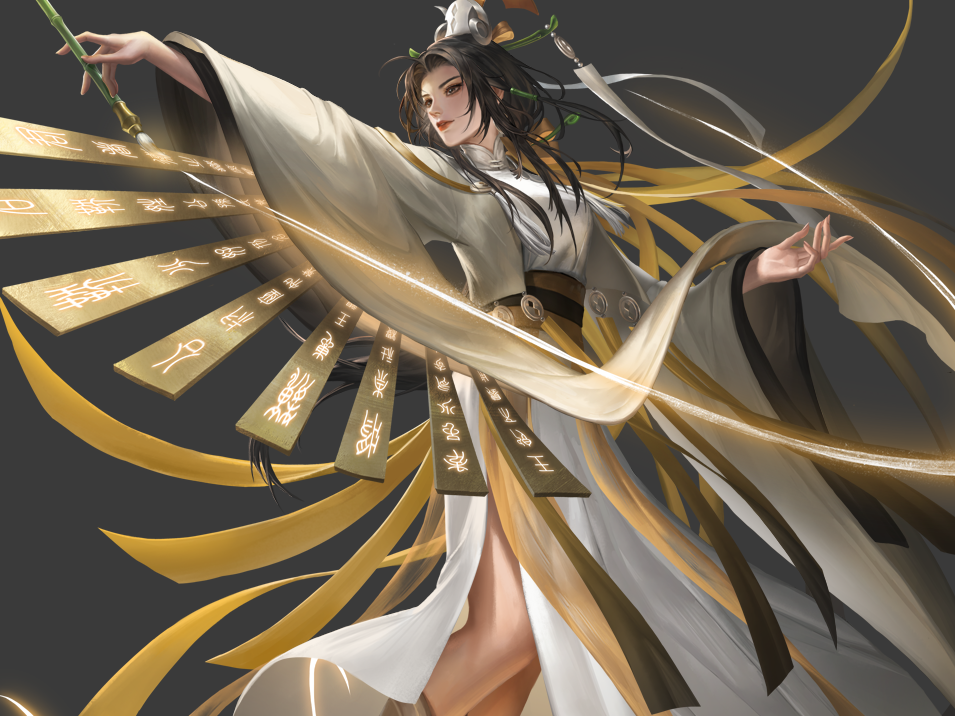 【spine+AE】中国风女侠动态立绘_抠脚大姐-站酷ZCOOL