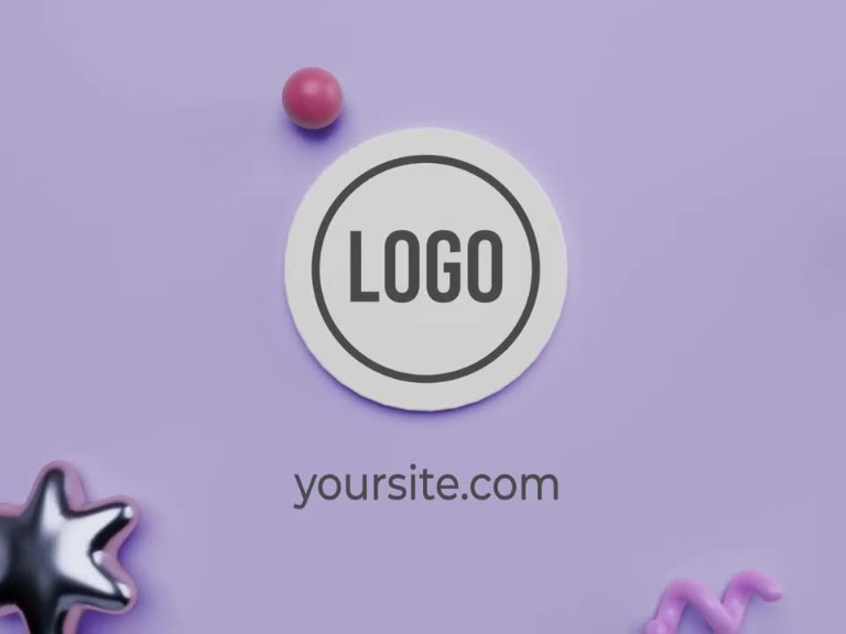 PR模板 | 3D渲染色彩缤纷闪亮五彩纸屑爆发标志宣传_猿文件网官方账号-站酷ZCOOL