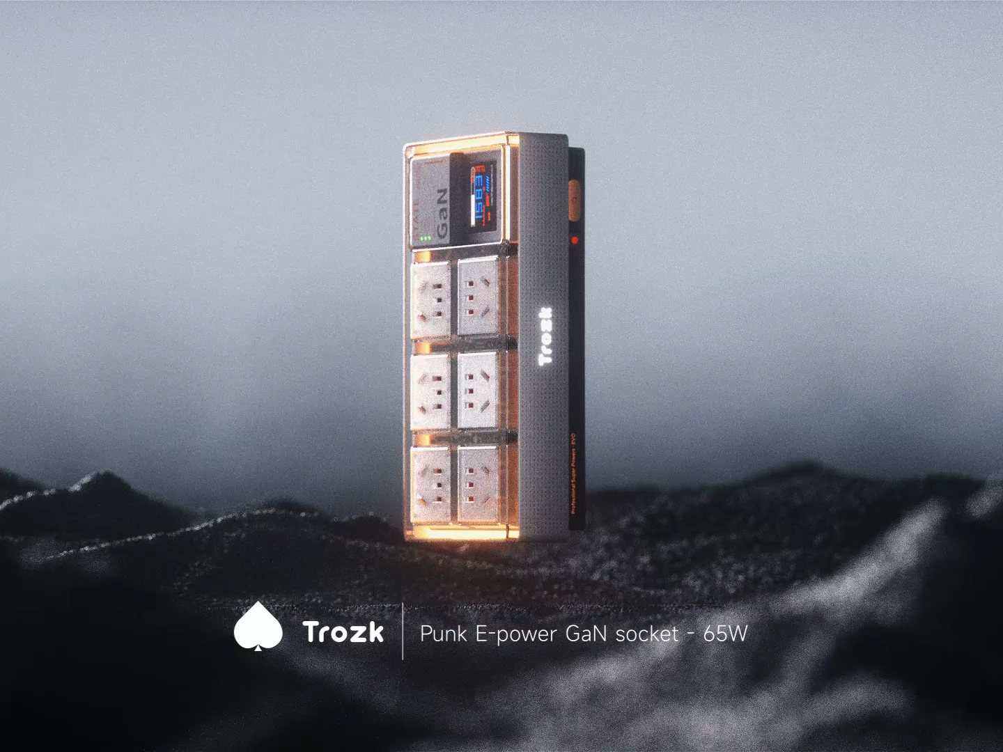 TROZK® PUNK E-POWER | 硬盒65透明款氮化镓插座_PTPC-站酷ZCOOL