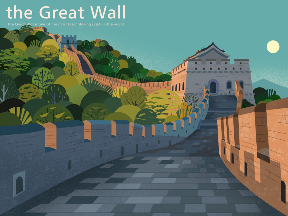 夜晚的长城_我是DYY-站酷ZCOOL