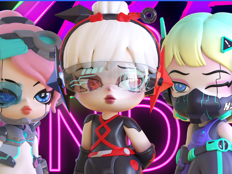 【ALICE x Mooking】爱丽丝-赛博朋克系列IP形象_建模机器MK-站酷ZCOOL