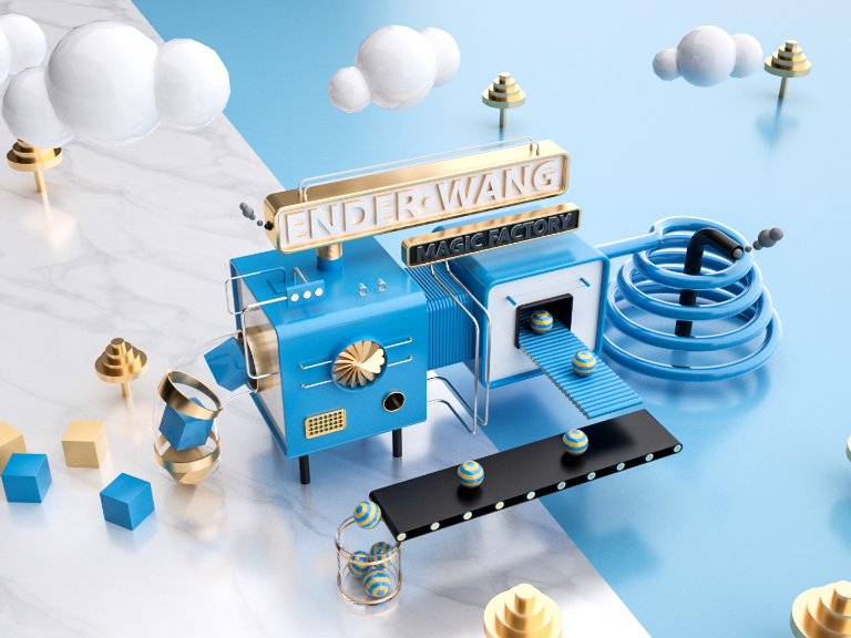 小木C4D基础第一课练习_Ender_1996-站酷ZCOOL