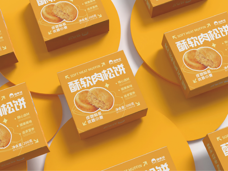 肉松饼包装设计_MANGO芒果go-站酷ZCOOL