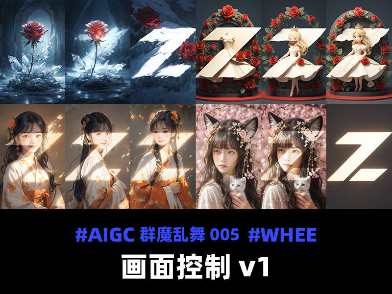 画面控制v1「群魔乱舞」005 - AIGC绘画教程 - WHEE_影天酱-站酷ZCOOL