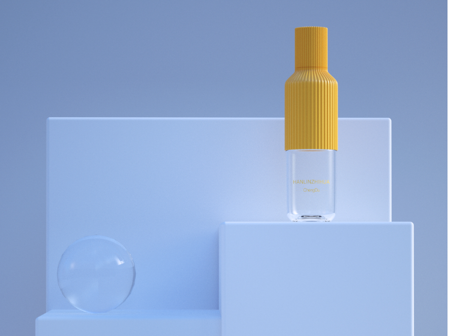 C4D-Glass Bottle_翰林志华-站酷ZCOOL
