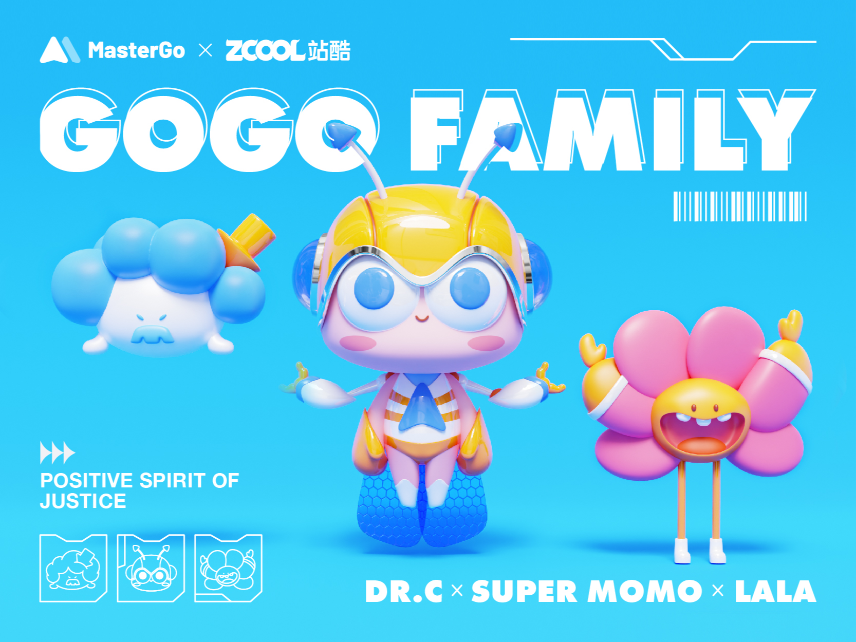 MasterGo IP形象设计-GoGo Family_叉咻个包-站酷ZCOOL