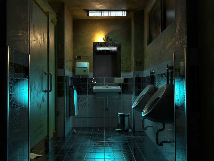 厕所场景临摹_doyd-站酷ZCOOL