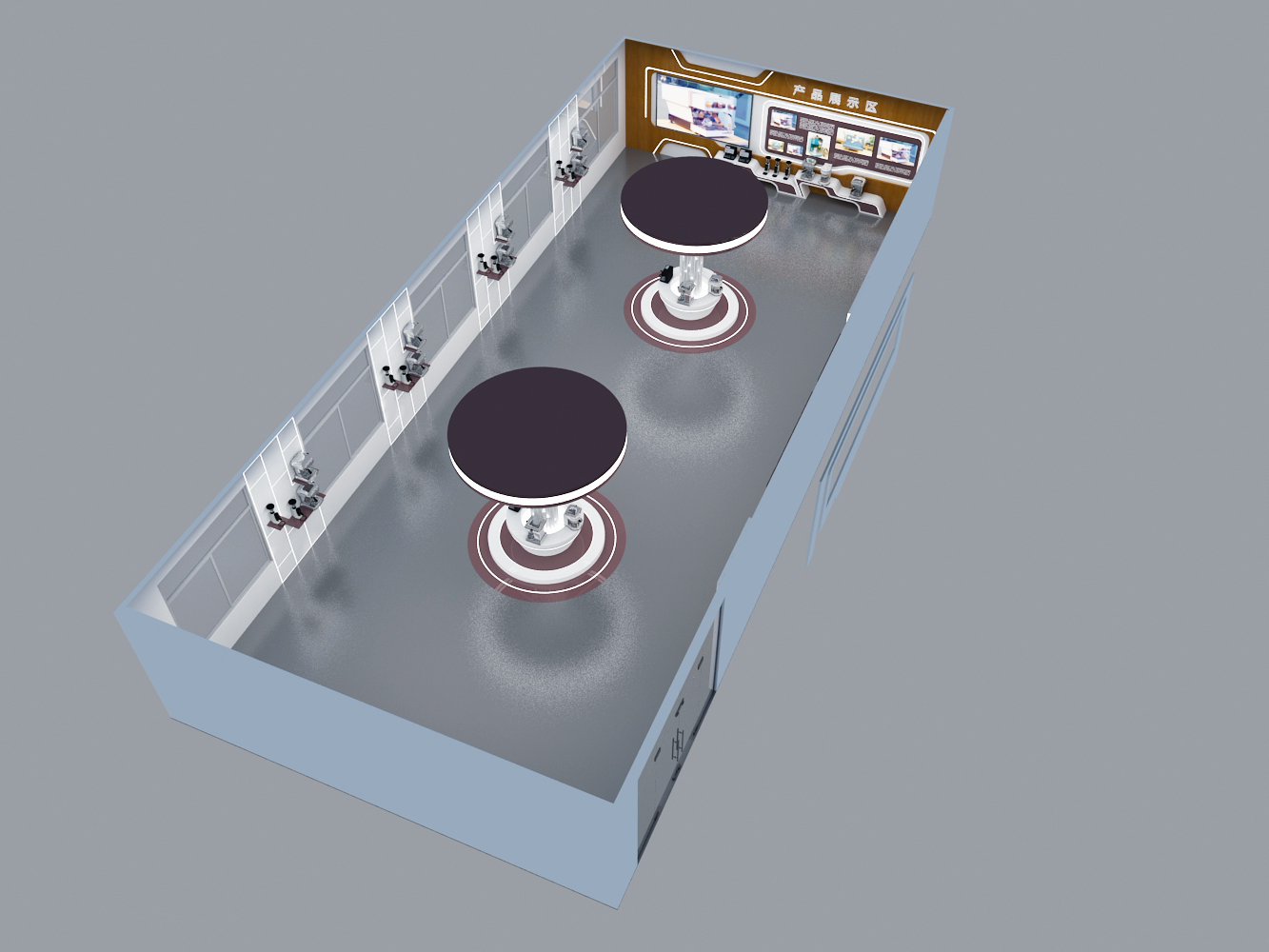 咖啡机展示厅设计3D效果图_3D设计师NG男-站酷ZCOOL