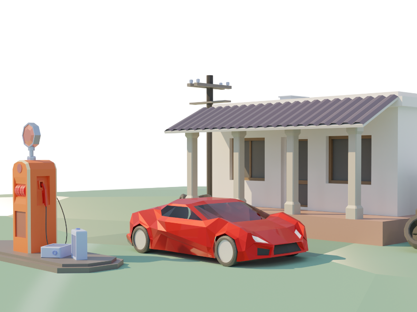 Blender建模渲染练习 lowpoly风格_尔木木木木-站酷ZCOOL