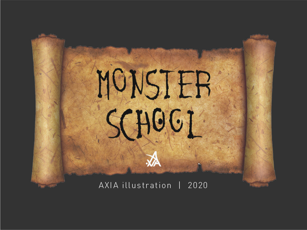 绘本-怪物学校_阿霞_AXIA-站酷ZCOOL