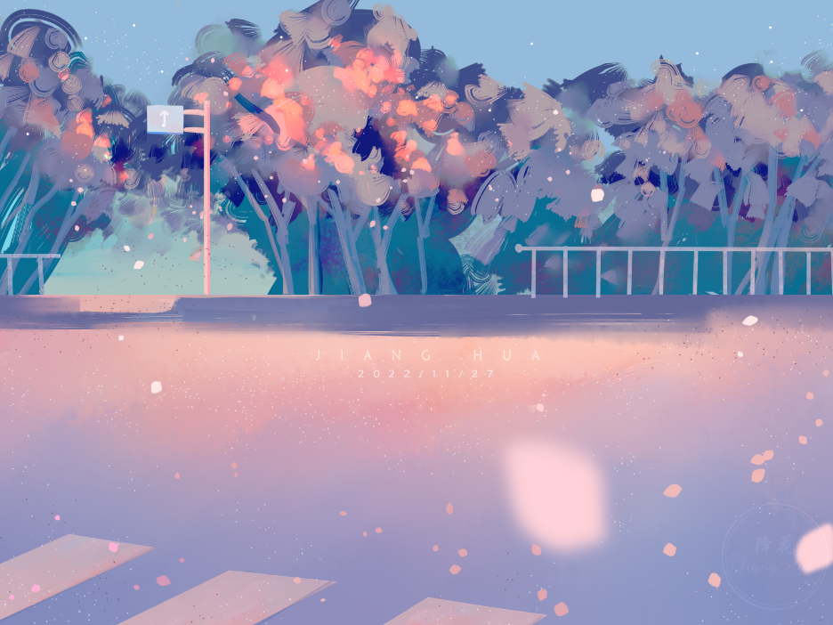 夜晚的氛围_降花-站酷ZCOOL