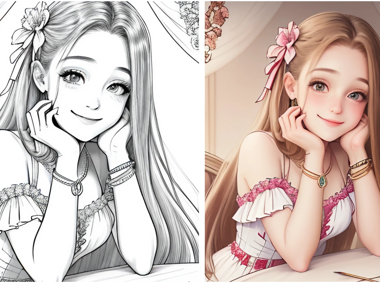 如何使用Stable diffusion，让你轻松生成黑白线稿并上色！_梨树子-站酷ZCOOL