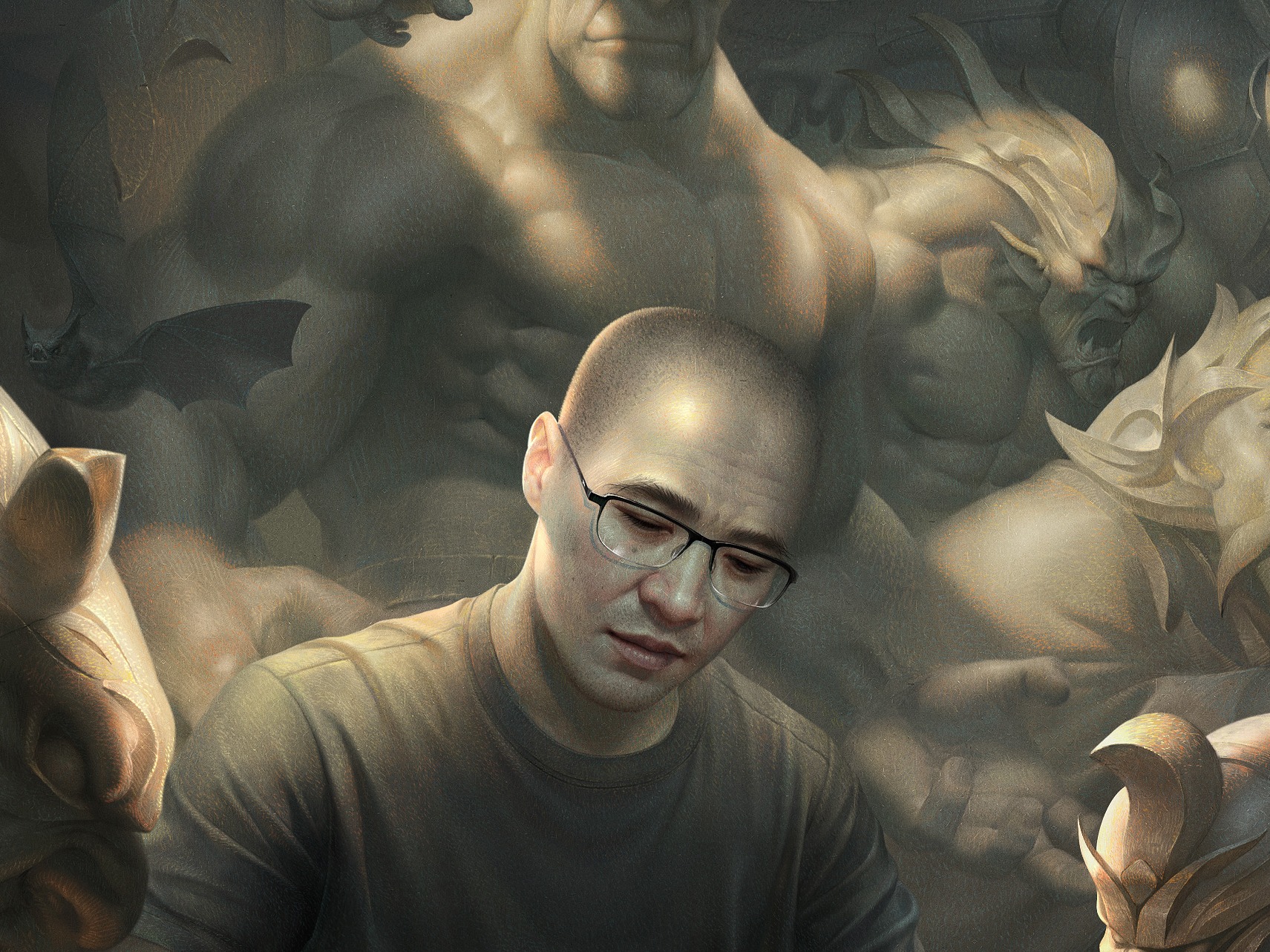 自画像_唐月辉cg插图-站酷ZCOOL