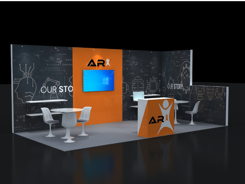 AR简易展位设计3D效果图_3D设计师NG男-站酷ZCOOL