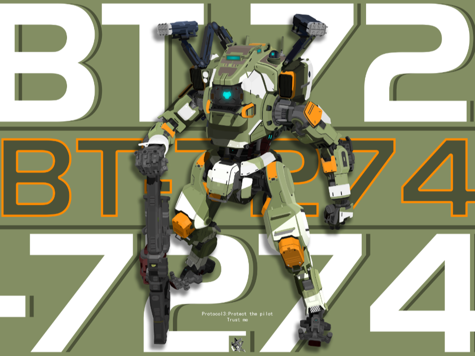 泰坦陨落bt-7274_kengluo-站酷ZCOOL