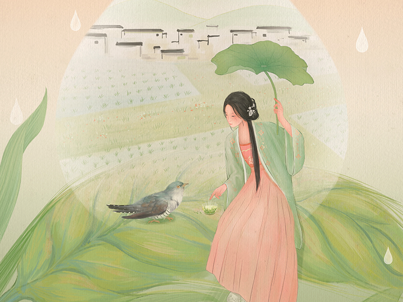 二十四节气 | 谷雨_桃兮Pchy-站酷ZCOOL