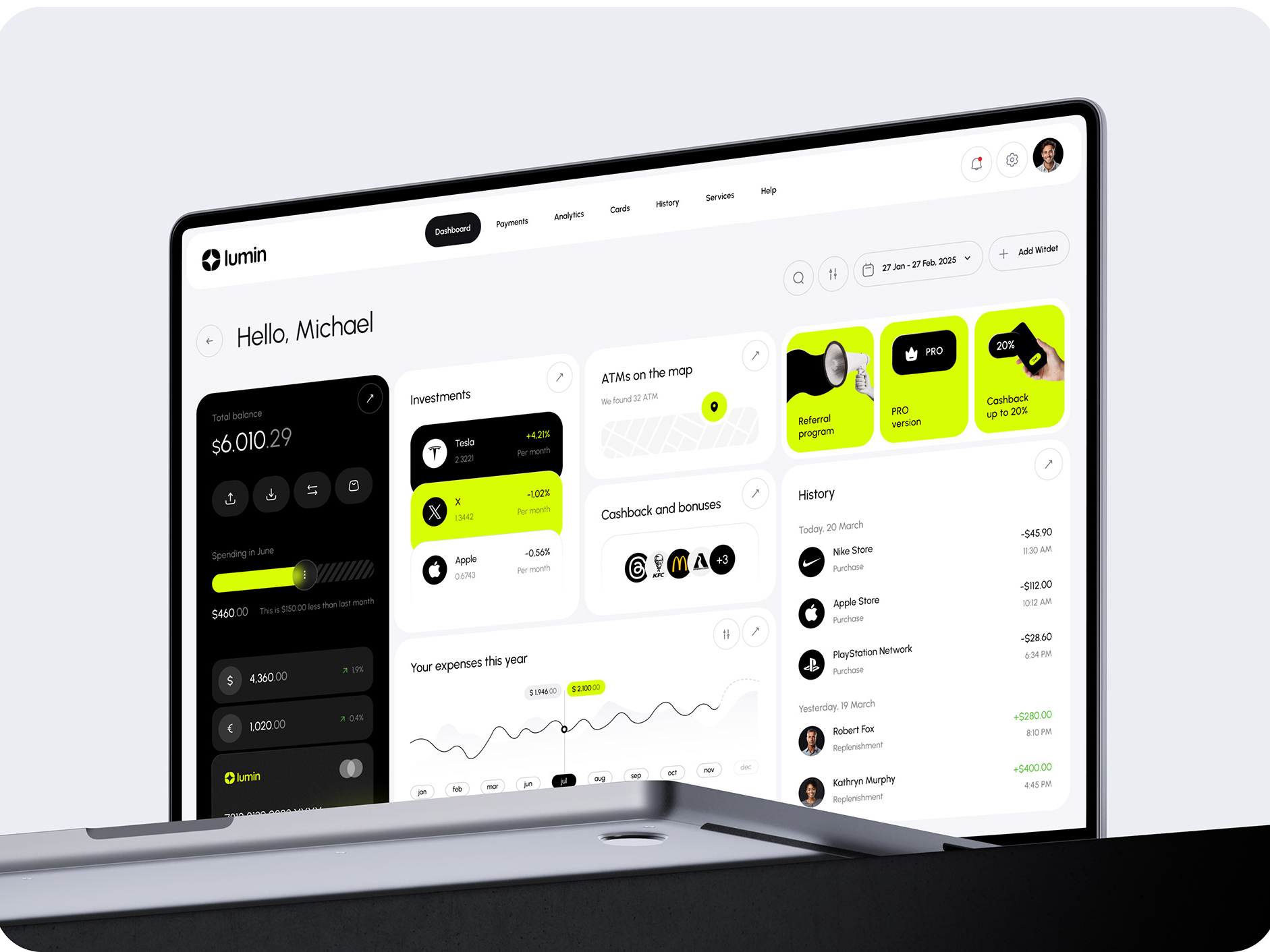 网页设计 - Lumin Online Bank-Saas_极简慕枫-站酷ZCOOL