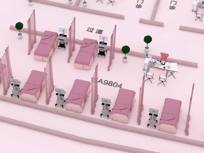 医疗产品医院布局效果图_wiviya-站酷ZCOOL