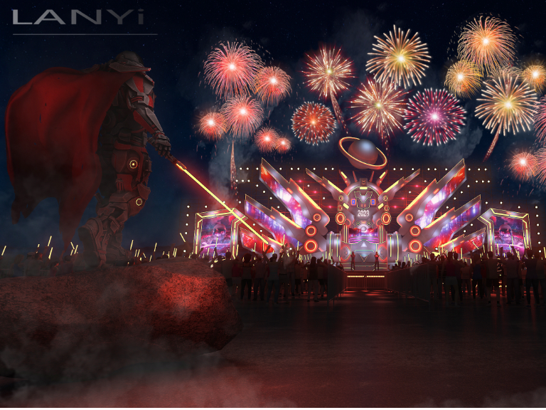 欢迎来到“快乐星球”|2023年百万级舞美设计_蓝LANT-站酷ZCOOL