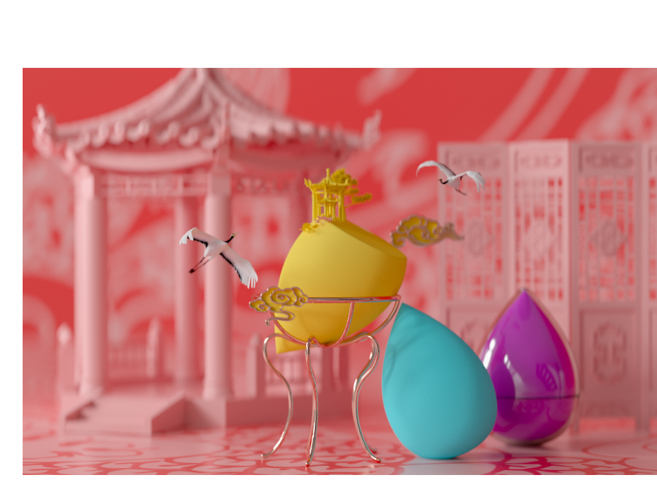 美陈建模渲染练习_淇淇怪怪_1988-站酷ZCOOL