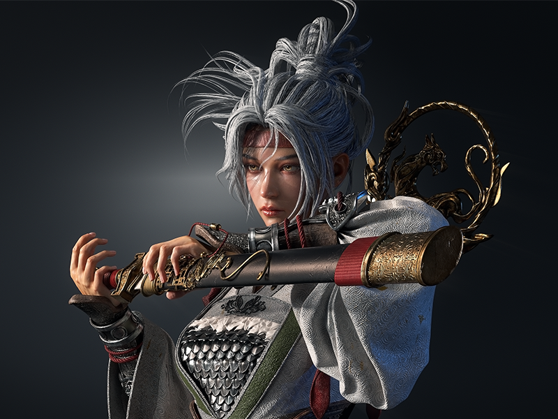 【角色设计】古风角色建模渲染_小宫羽Lumi-站酷ZCOOL