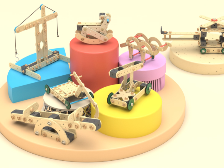 扭扭建构三维作品__hrx-站酷ZCOOL