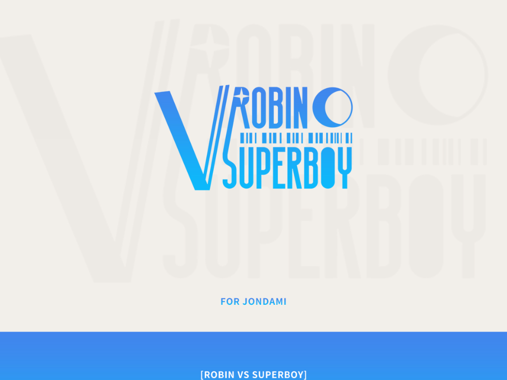 Robin VS Superboy- 字体设计_别枝惊鹊Layko-站酷ZCOOL