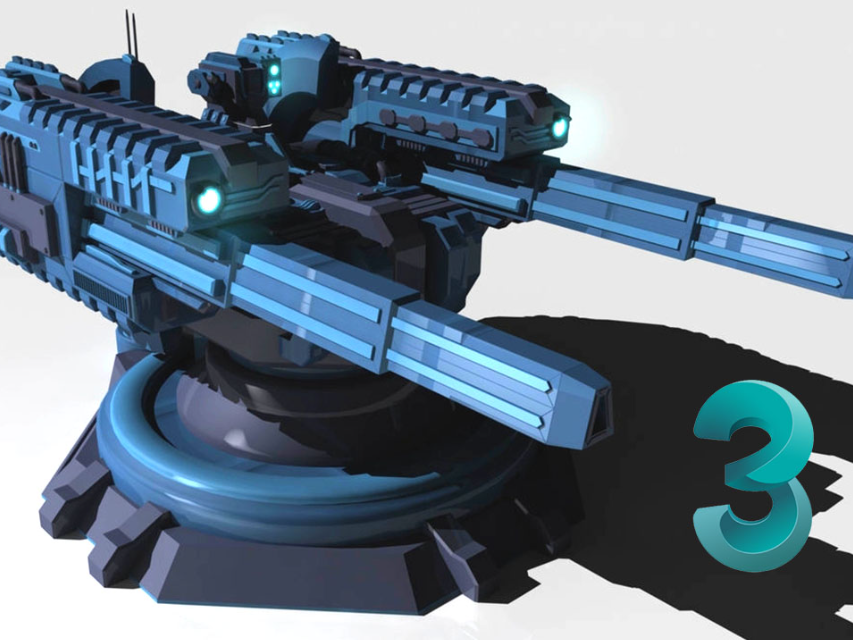 【3dmax武器建模】炮台模型制作教程。3dmax硬表面武器_Alan安澜-站酷ZCOOL