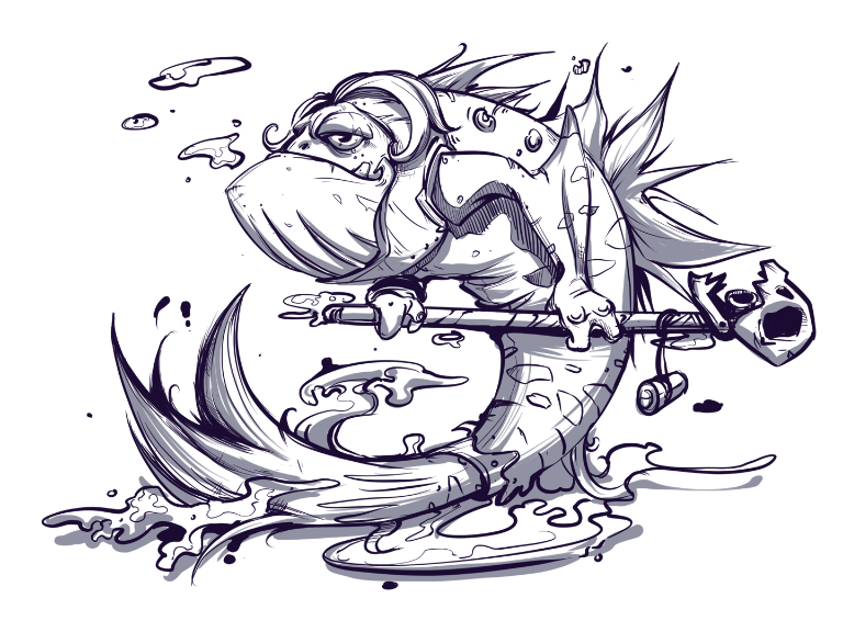 《地包天丑鱼怪》_小高高同学-站酷ZCOOL